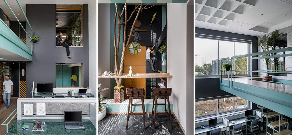 Discover intriguing spatial zones in this innovatively designed studio ...