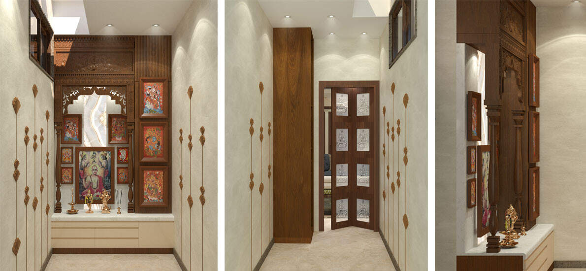 This Modern Home Temple Design is a Fusion of Tradition and Modernity ...